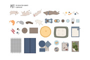 Floor Plan Kit, an Object Illustration by DesignerCandies