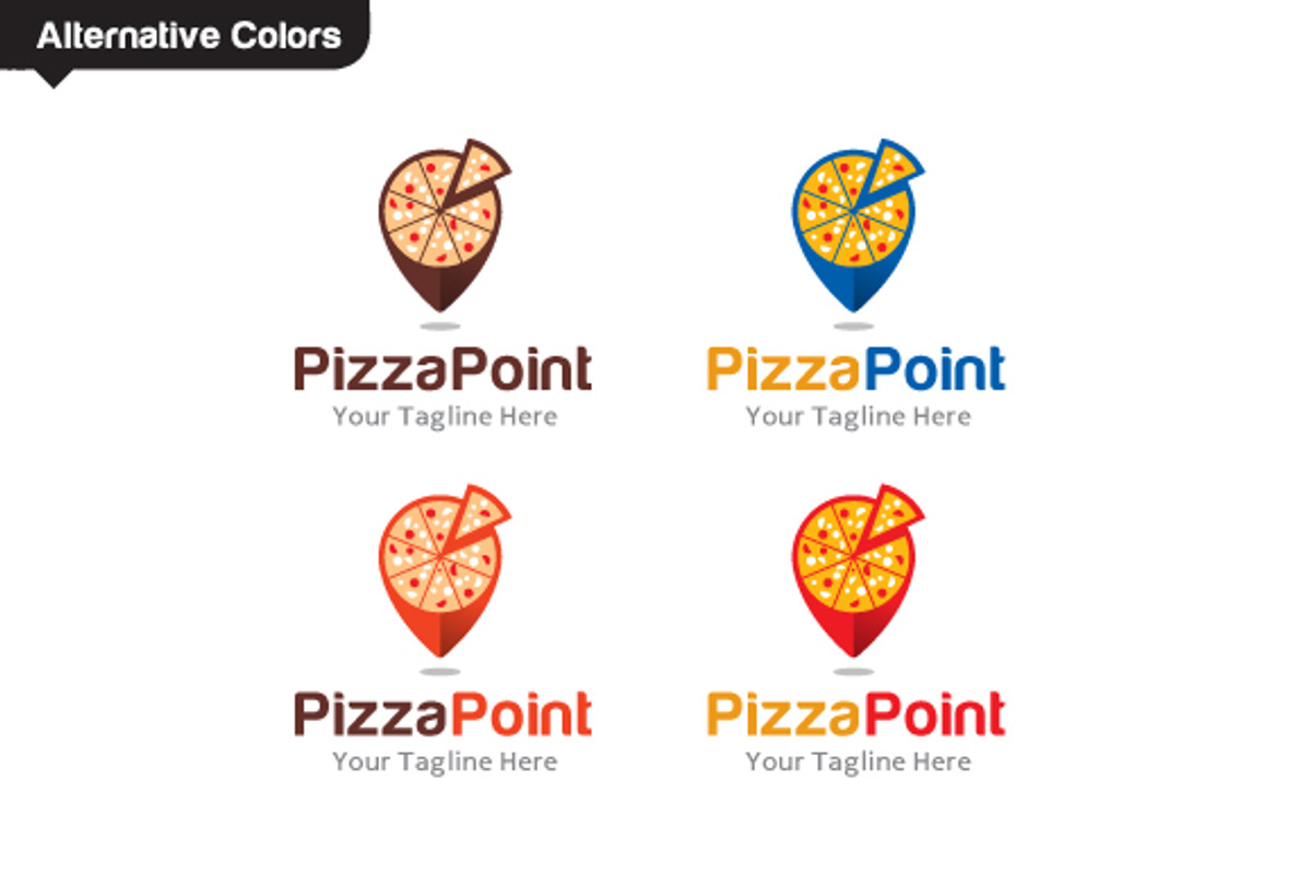 Pizza Point Logo, a Branding & Logo Template by gunaonedesign