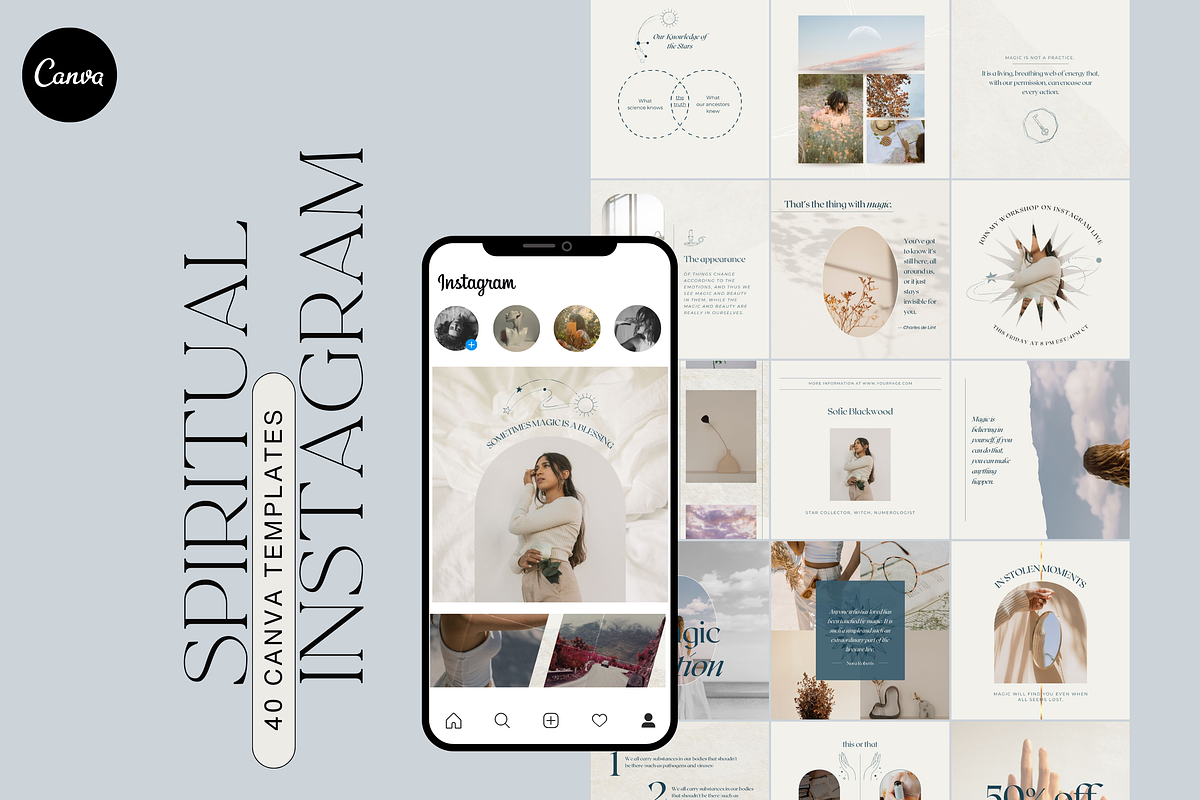Spiritual Instagram Mystic Template, a Social Media Template by Story ...