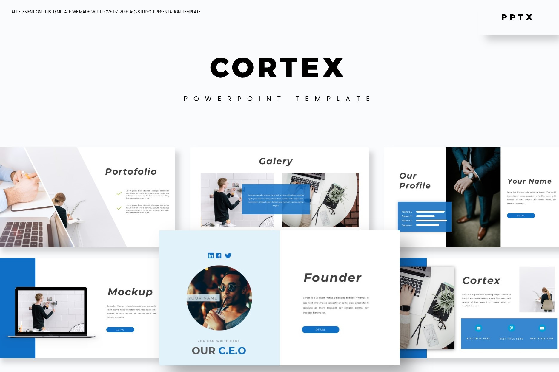 Cortex - Powerpoint Template, a Presentation Template by AQR Studio
