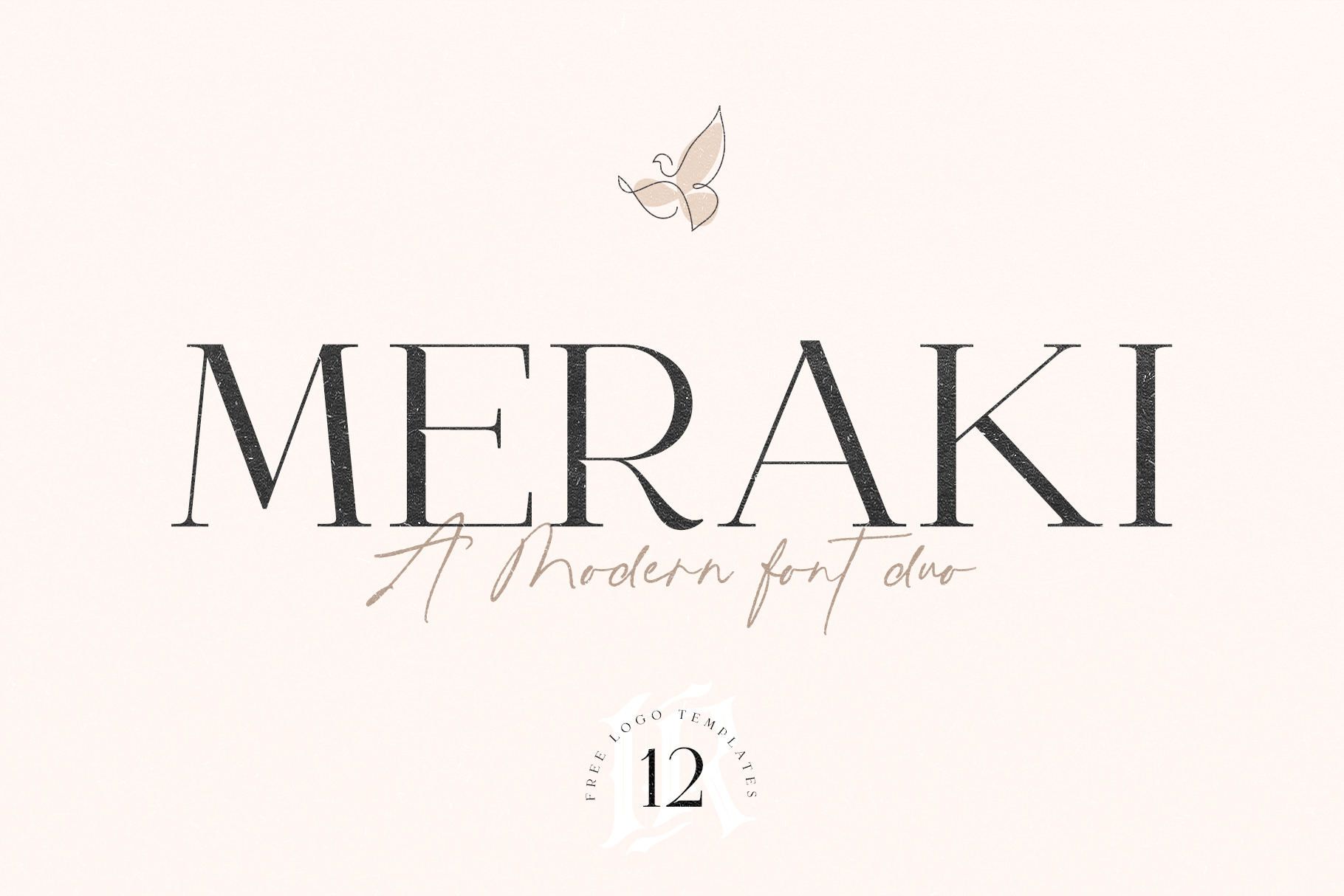 Meraki Font Duo + Logos, a Serif Font by Ivan Rosenberg