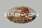 The Babylon Strong Typeface