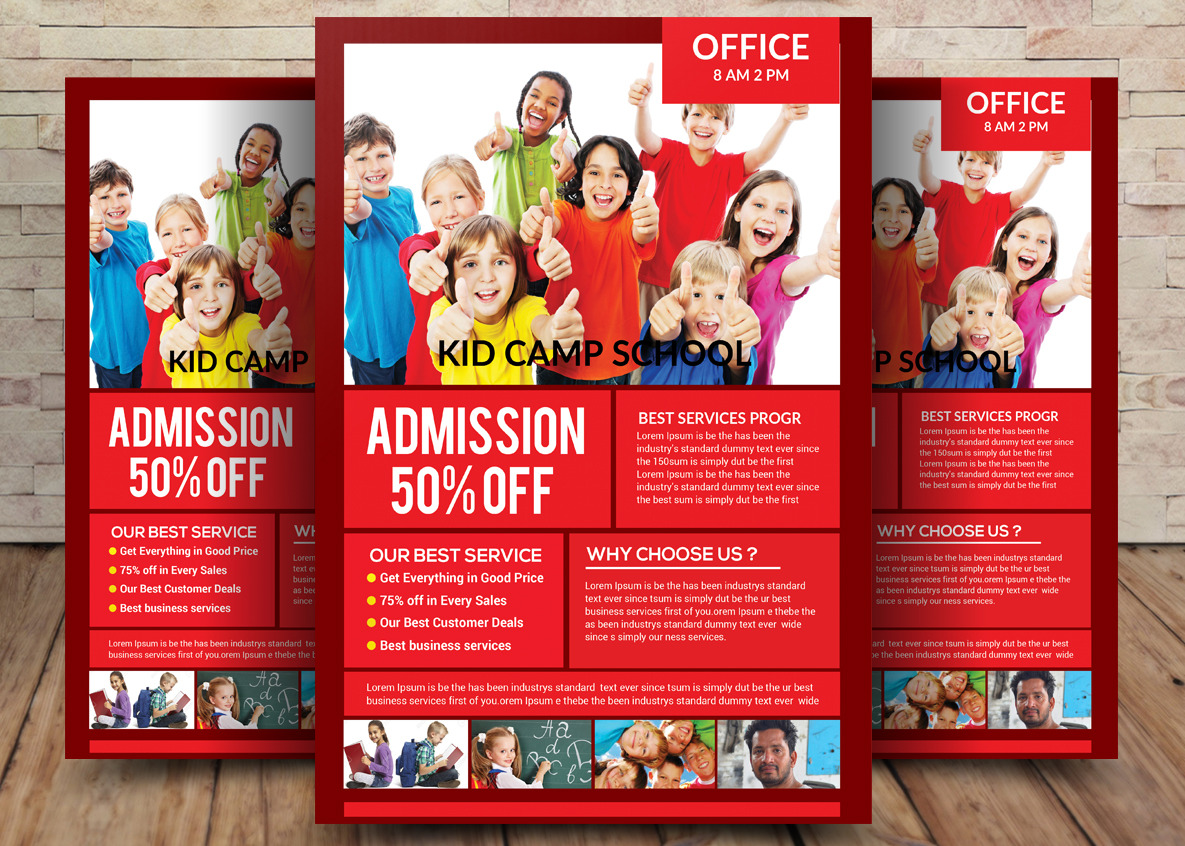 School Flyer, a Flyer Template by graphicforest