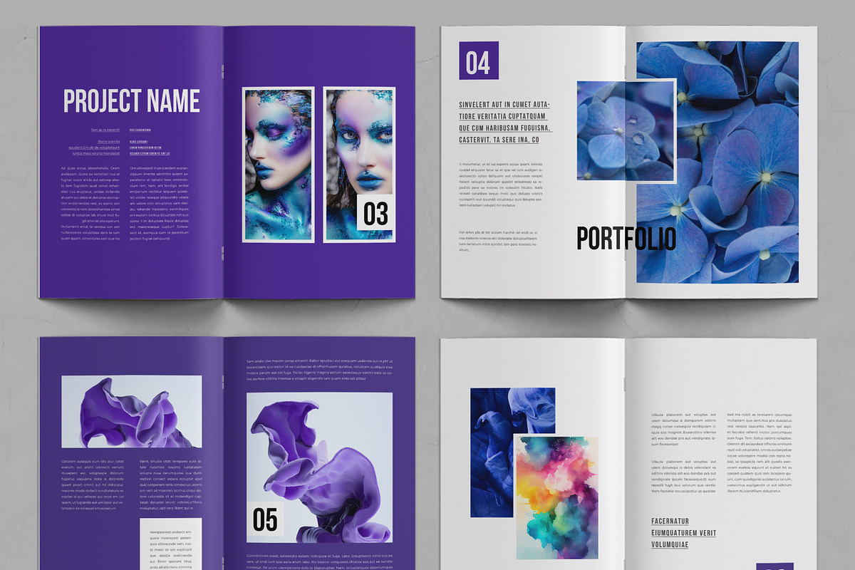 Portfolio Magazine Layout Template
