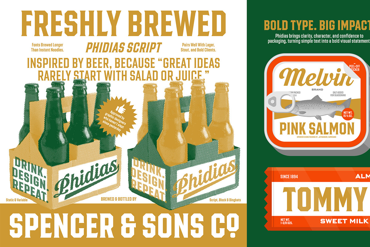Phidias Font - Classic Baseball Script