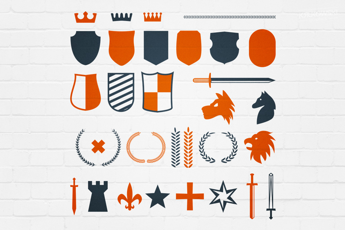 Crest Shield Badges Logos, a Branding & Logo Template by Krukowski Graphics