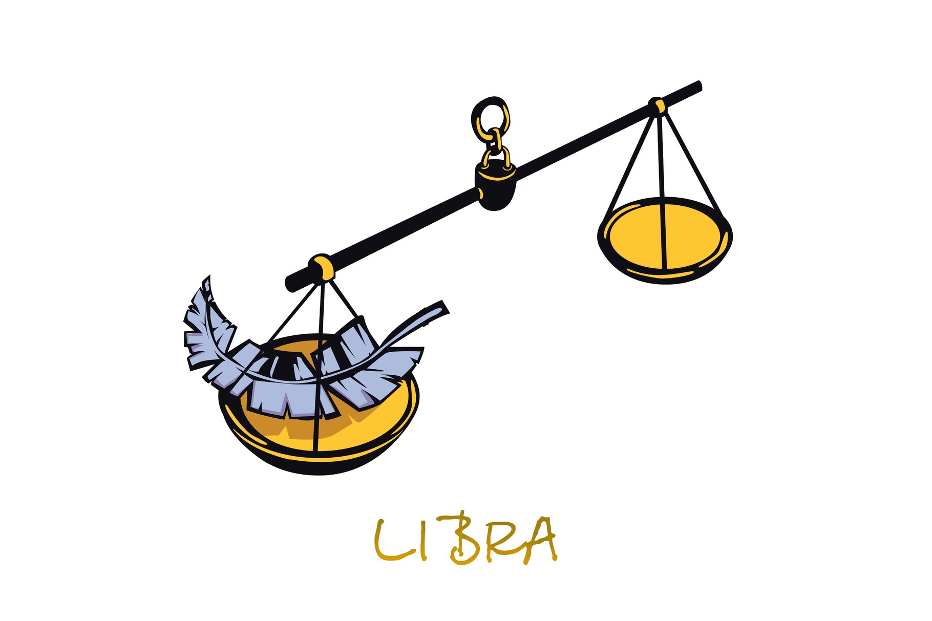 Libra zodiac sign, an Object Illustration by The img