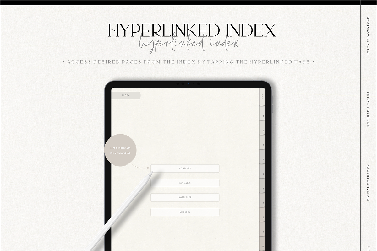 Digital Paper Texture Notebook, a Stationery Template by MainichiDesign