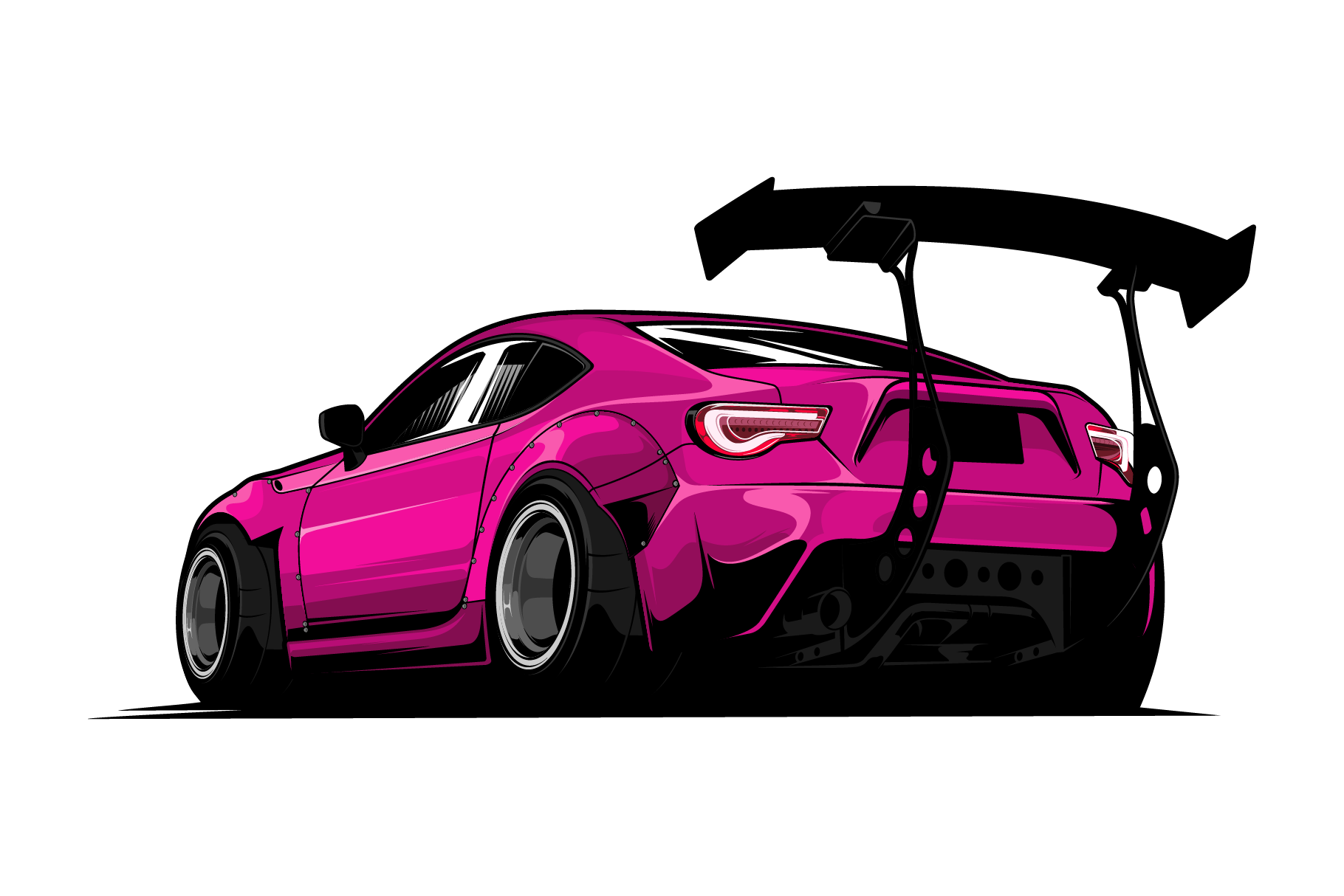 JDM Car Vector Illustration, a Transportation Illustration by TFamz ...