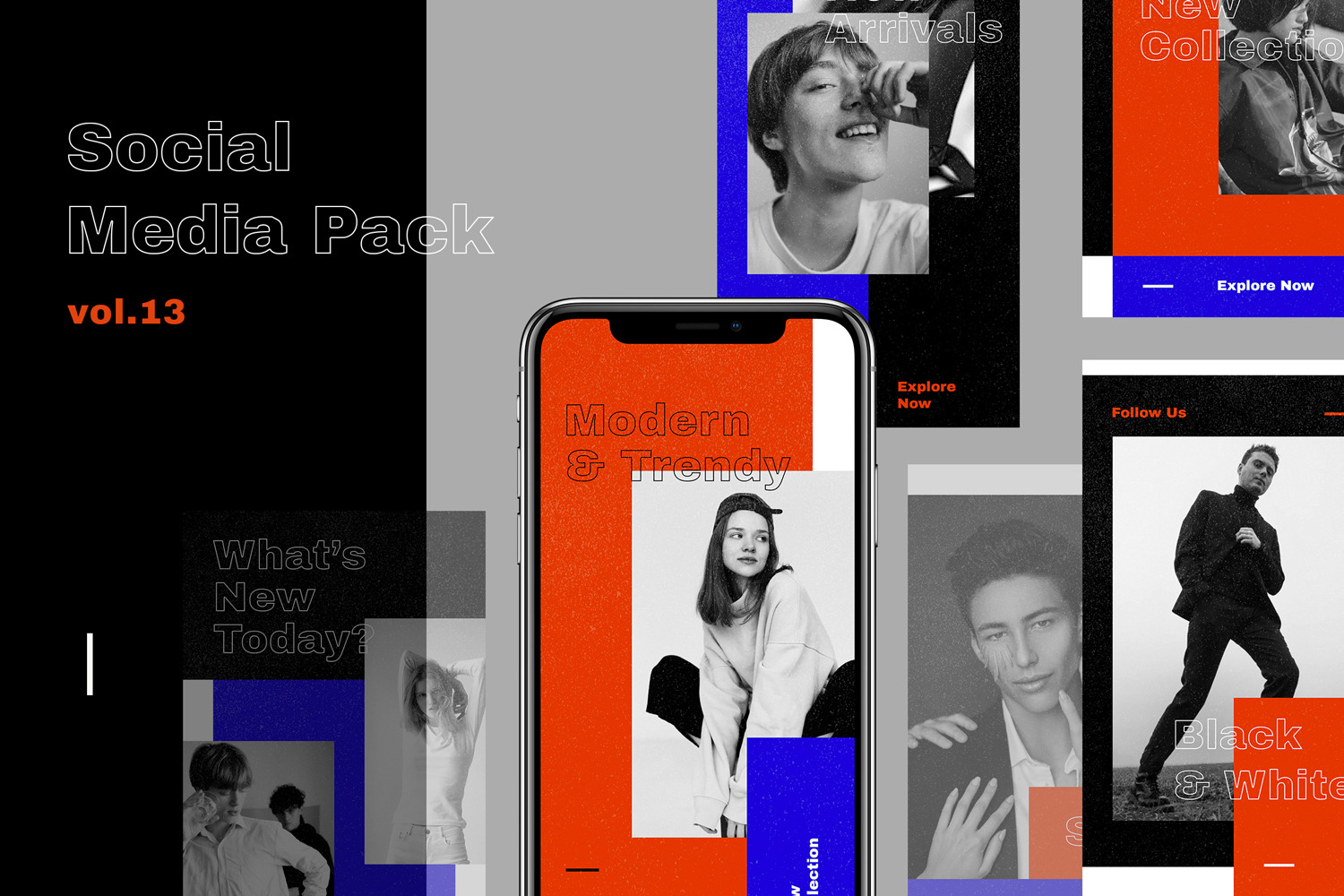 Social Media Pack - Vol.13, a Social Media Template by uispot