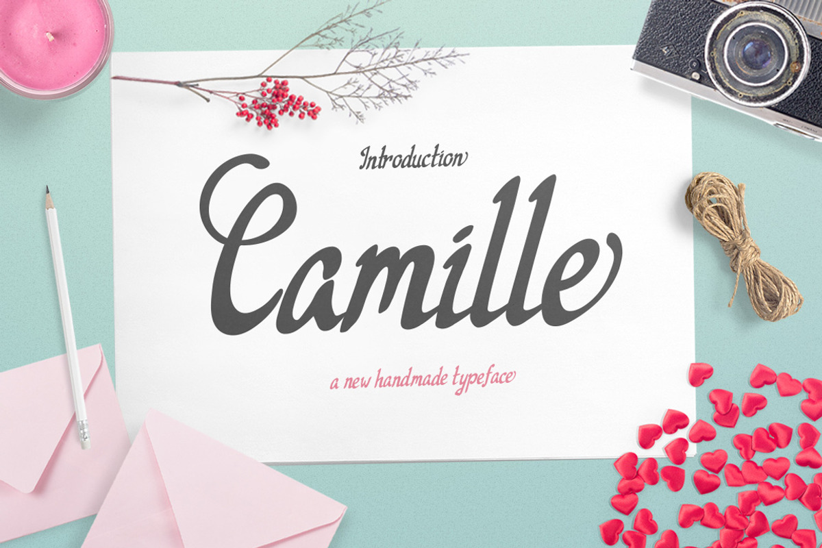 Camille, a Script Font by TGIF.STD