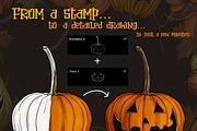 Procreate Halloween Pumpkin creator | Brushes ~ Creative Market