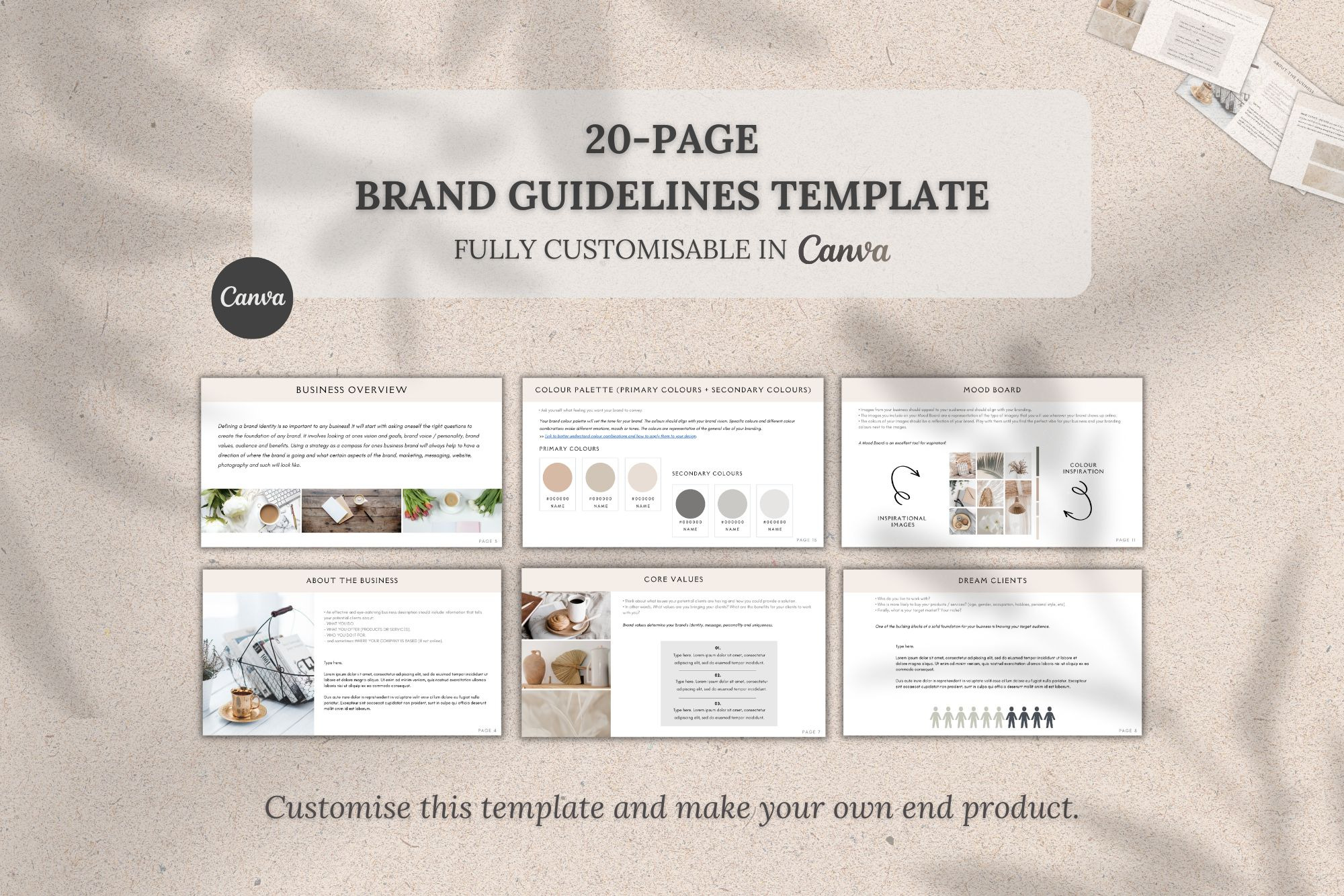 SANDY | Brand Guidelines Template