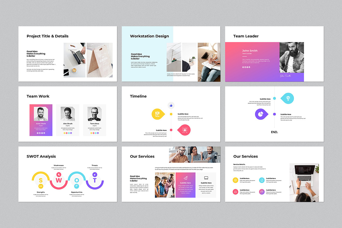 Rifat PowerPoint Template, a Presentation Template by CreativeSlides