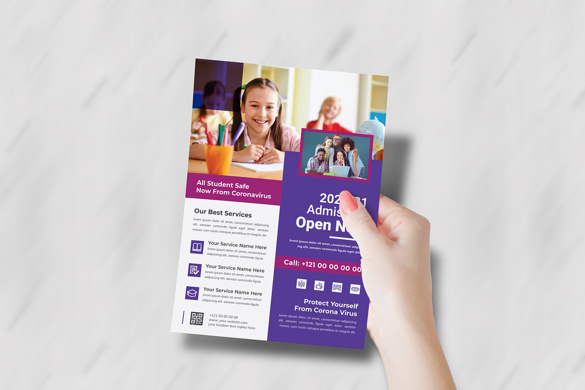 Admission Open Education Flyer, a Flyer Template by MRI STUDIO