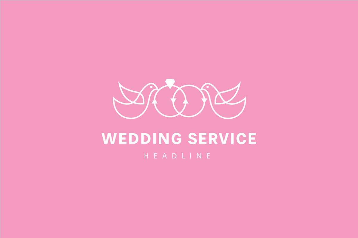 Wedding service logo., a Branding & Logo Template by Anton Akhmatov ...