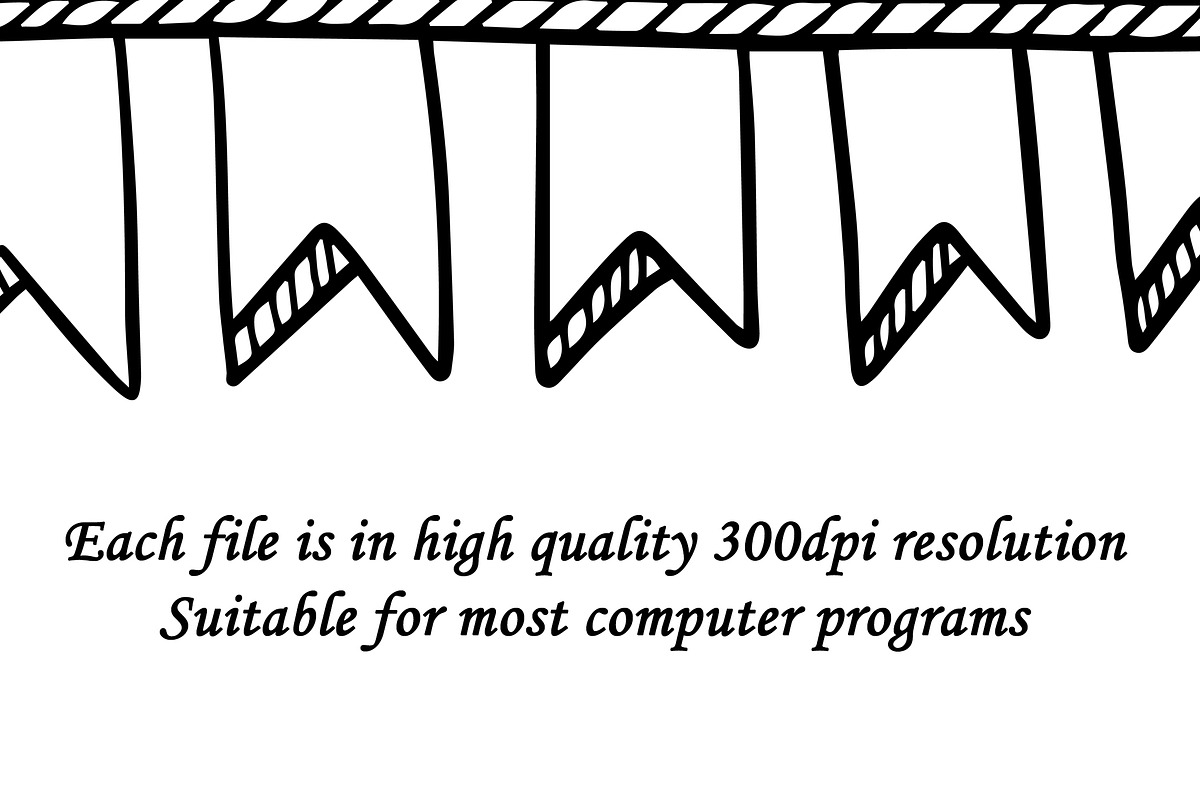 Doodle Frames and Banners Clipart, a Decorative Illustration by ...