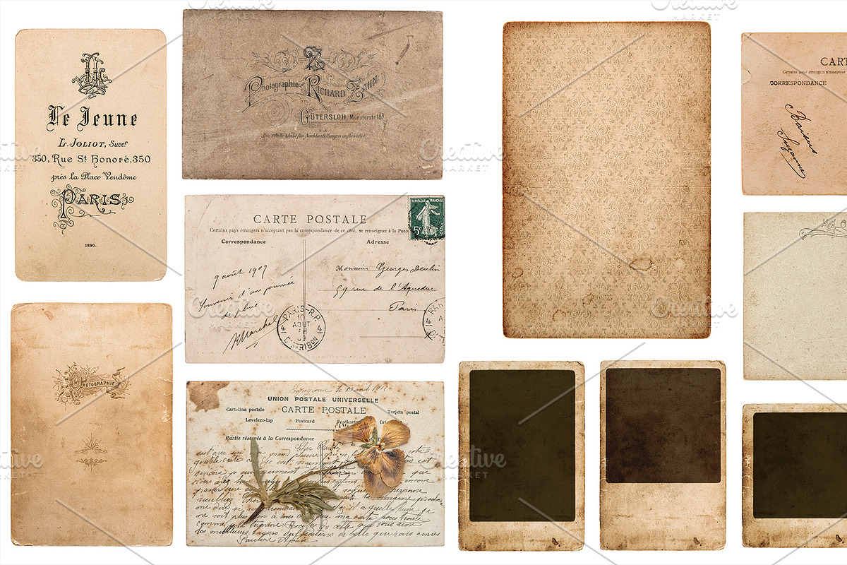 PNG Vintage old Papers transparent, an Object Graphic by LiliGraphie