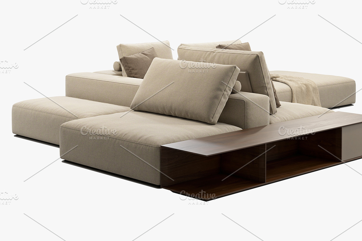 Poliform Westside Sofa set 3, a Furniture 3D Model by 3dmitruk ...