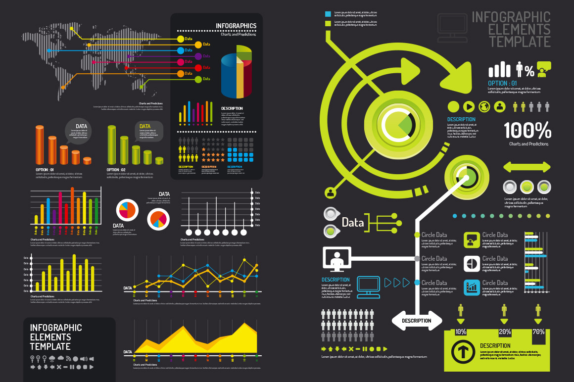 infographics set and Information, a Presentation Template by Feelplus ...