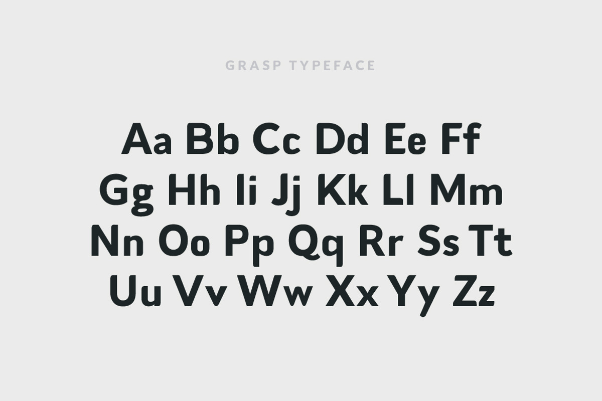 Grasp Typeface, a Sans Serif Font by Design District