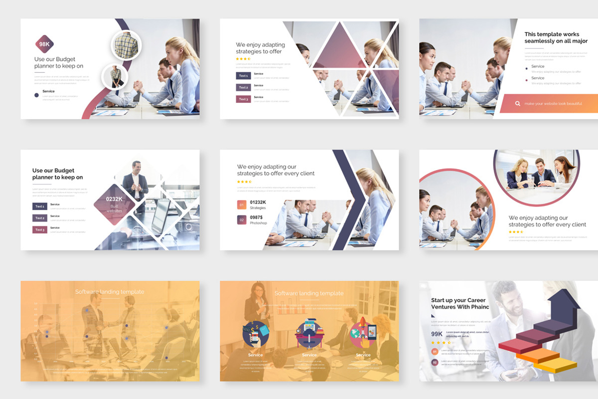 Strategy Element Powerpoint Template, a Presentation Template by One ...