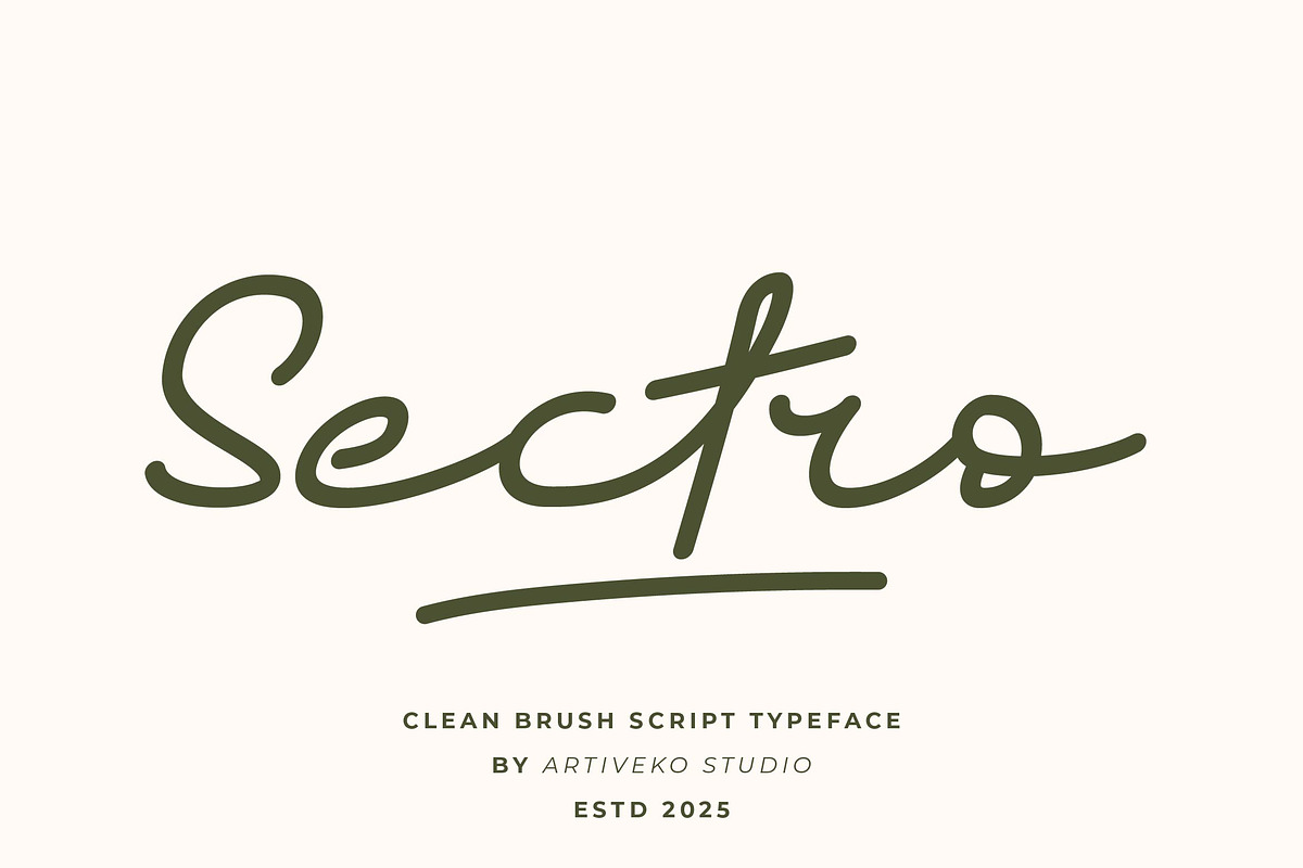 Sectro Minimalist Script