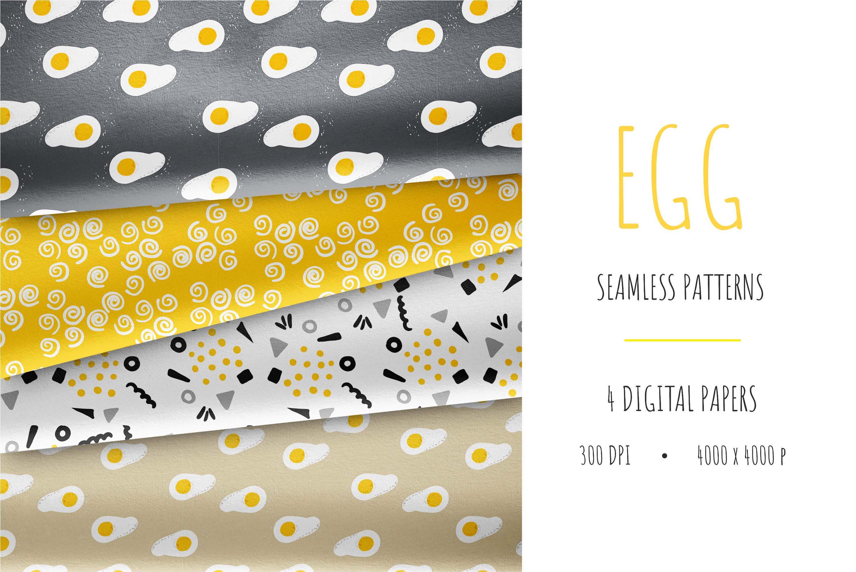 Egg Digital Paper Egg Pattern, a Pattern Graphic by uea-design