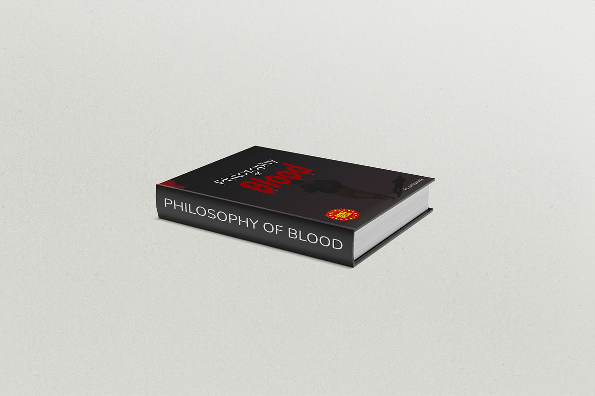 Realistic Book Cover Mockup, a Print Template by rahmatmoscae