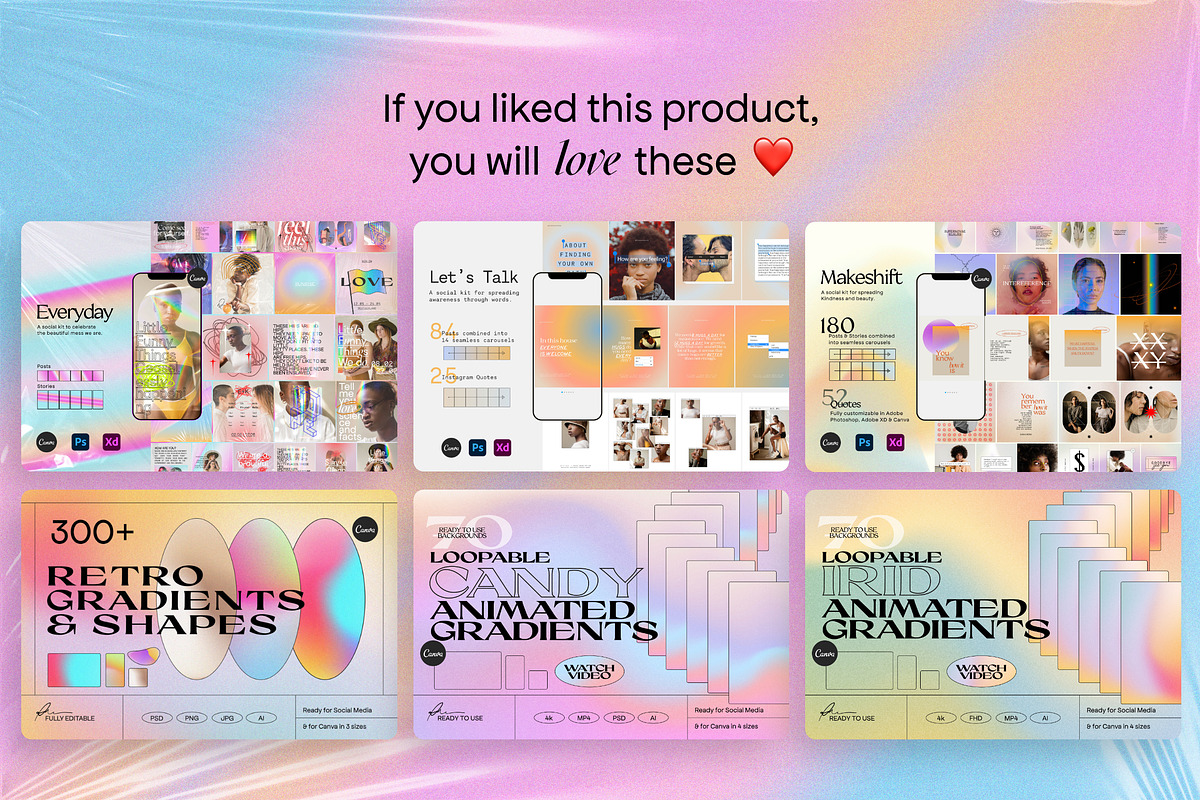 CANDY Animated Gradients Backgrounds | Creative Market