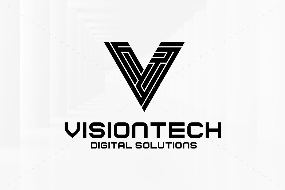 Vision Tech - Letter V Logo, a Branding & Logo Template by LOGOMAGINE