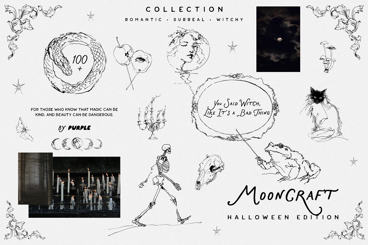 MoonCraft: Witchy & Surreal, a Decorative Illustration by Purple