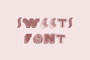 Sweets font, a Symbol Font by EwaOlszewska