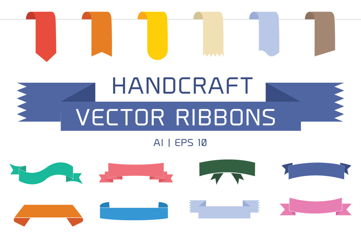 Handcraft Vector Ribbons, an Object Graphic by Carlos Fernando ...