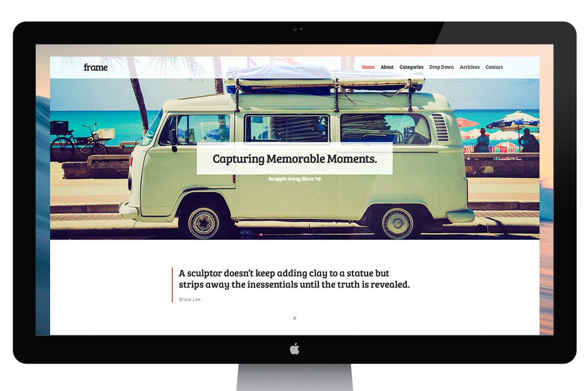 Frame | Beautiful WordPress Theme, a WordPress Template by Juney