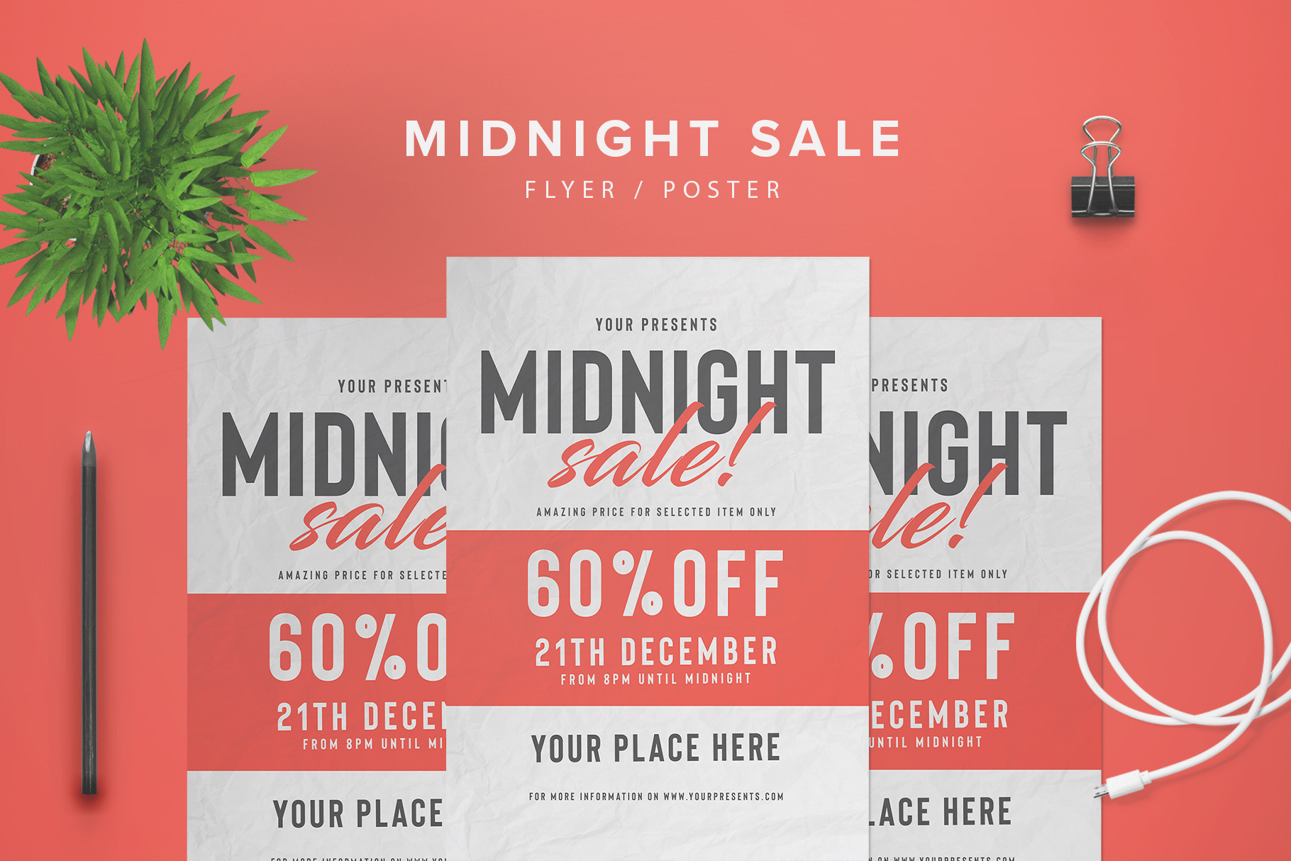 Midnight Sale Flyer, a Flyer Template by lilyshop