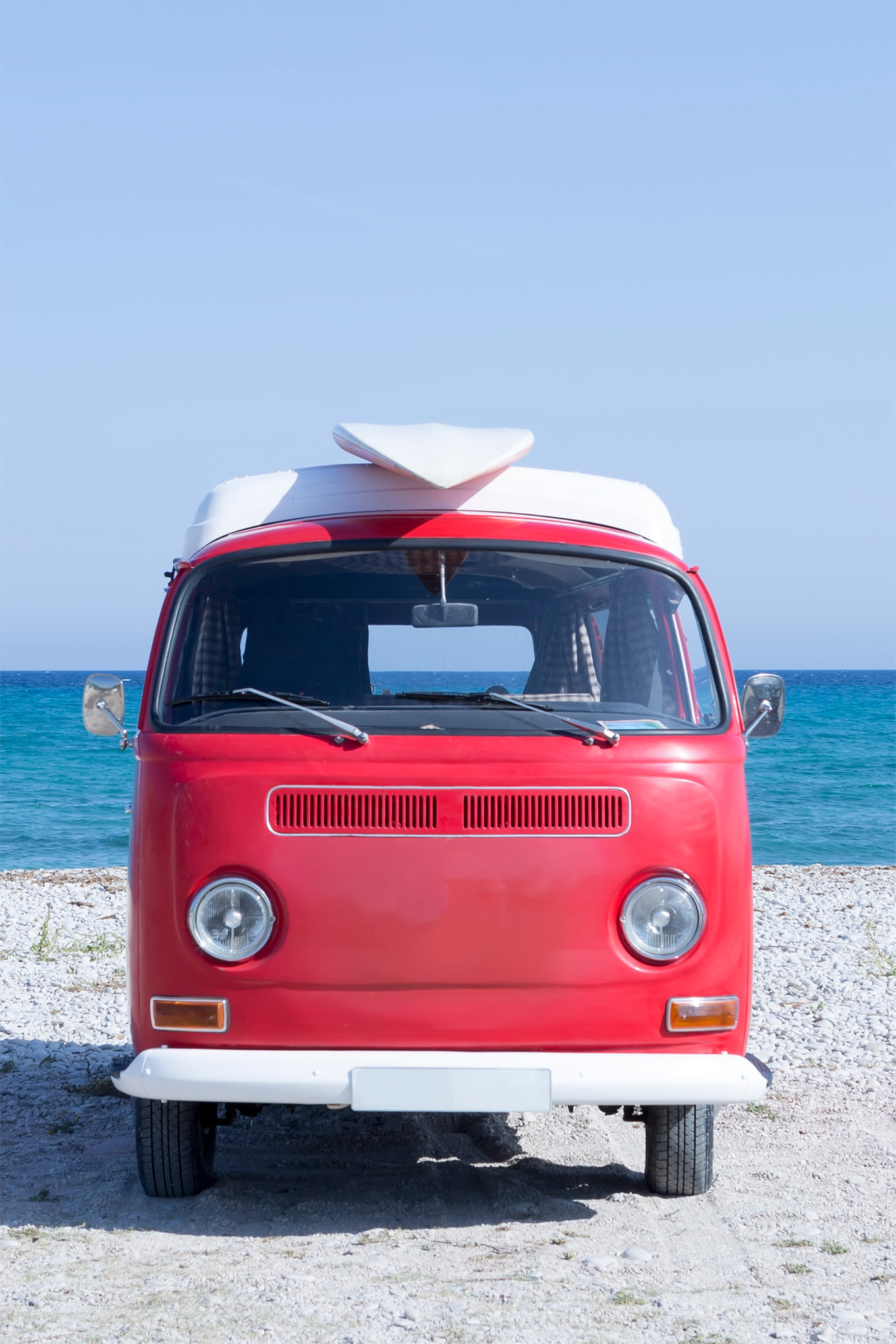 van with surf board on the beach, a Sports & Recreation Photo by Click ...