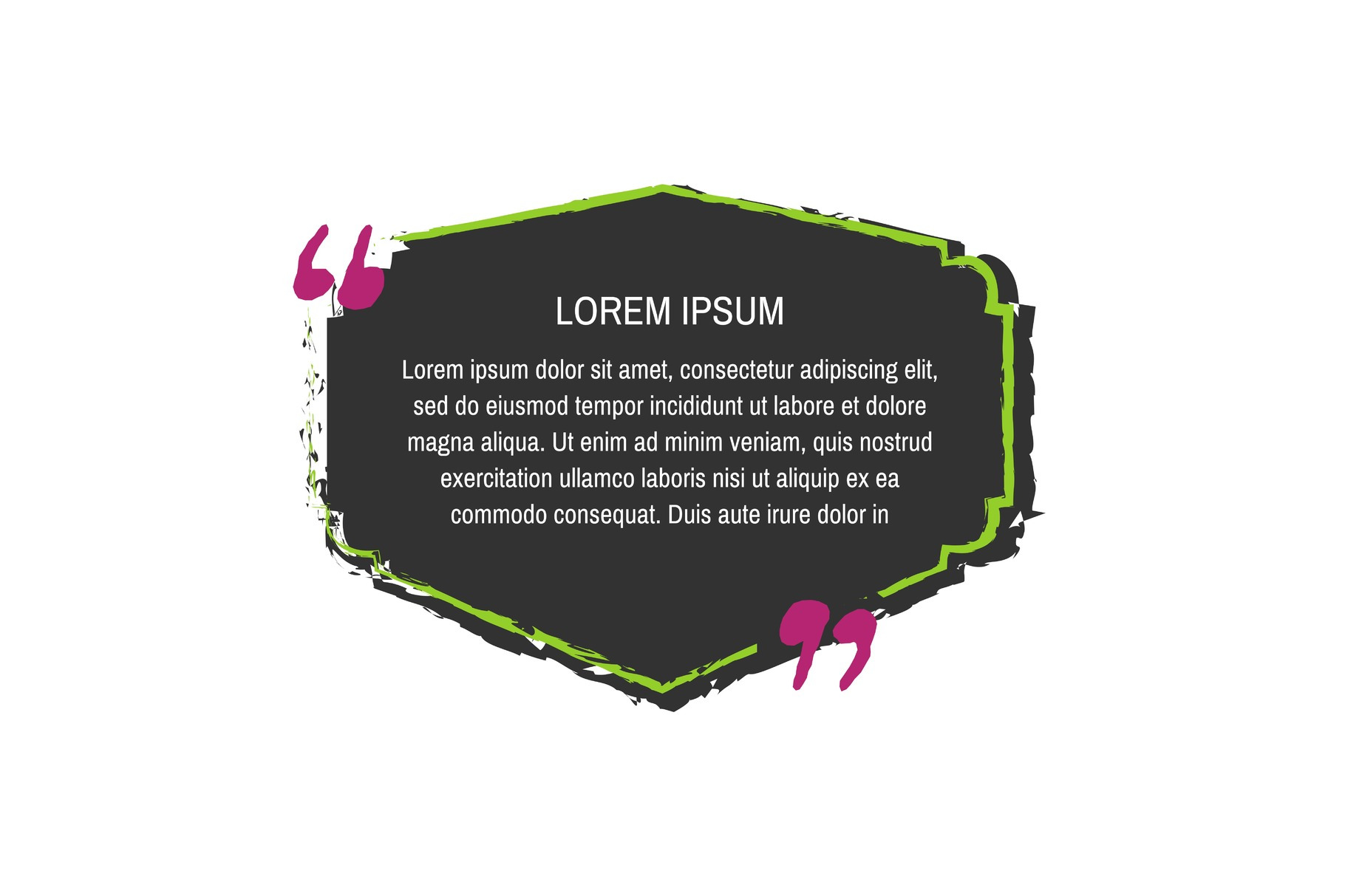 Quote box vector, an Illustration by Quarta