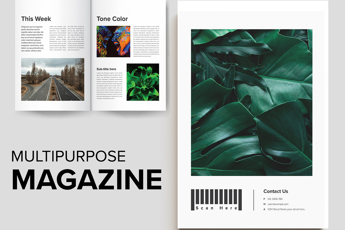 Nature Magazine Design Template