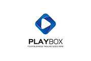 Play Box Logo Template, a Branding & Logo Template by The Branding Fusion