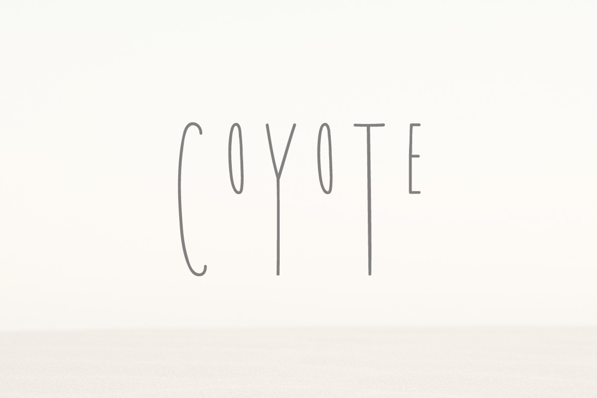 Coyote | A Playful Font, a Sans Serif Font by Josh O.