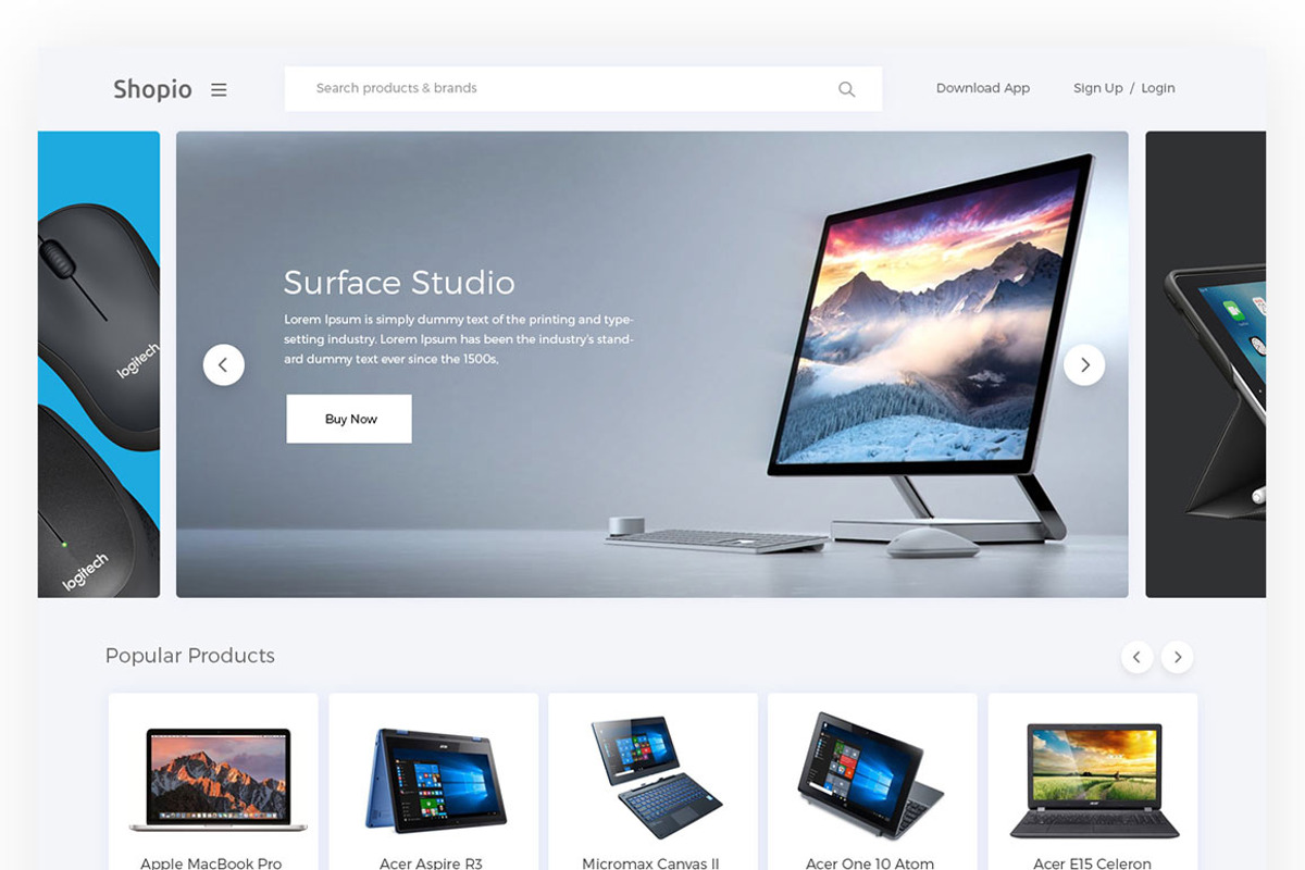 Shopio eCommerce - PSD, a Templates & Theme by HIDE