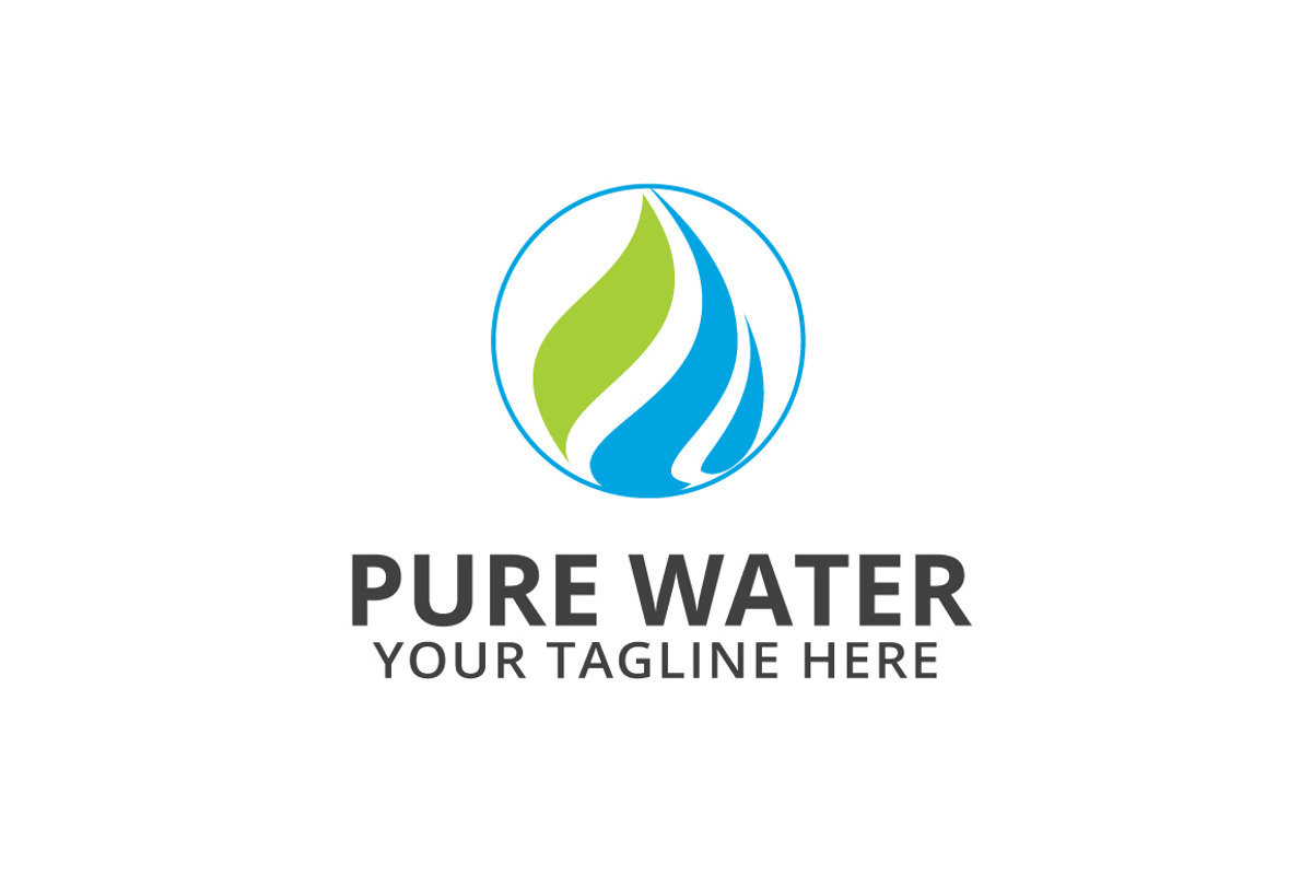 Pure Water Logo Template, a Branding & Logo Template by Logo20