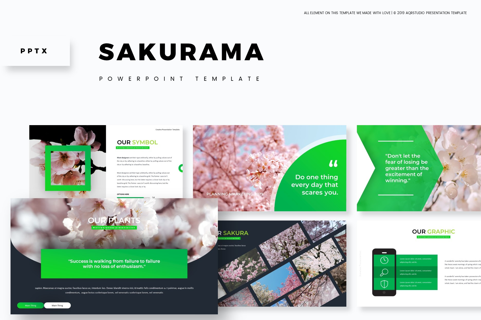 Sakurama - Powerpoint Template, a Presentation Template by AQR Studio