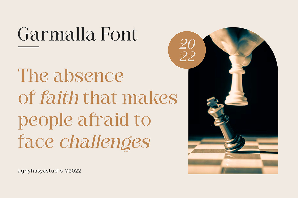 Garmalla - Display Serif Font, a Serif Font by agnyhasyastudio
