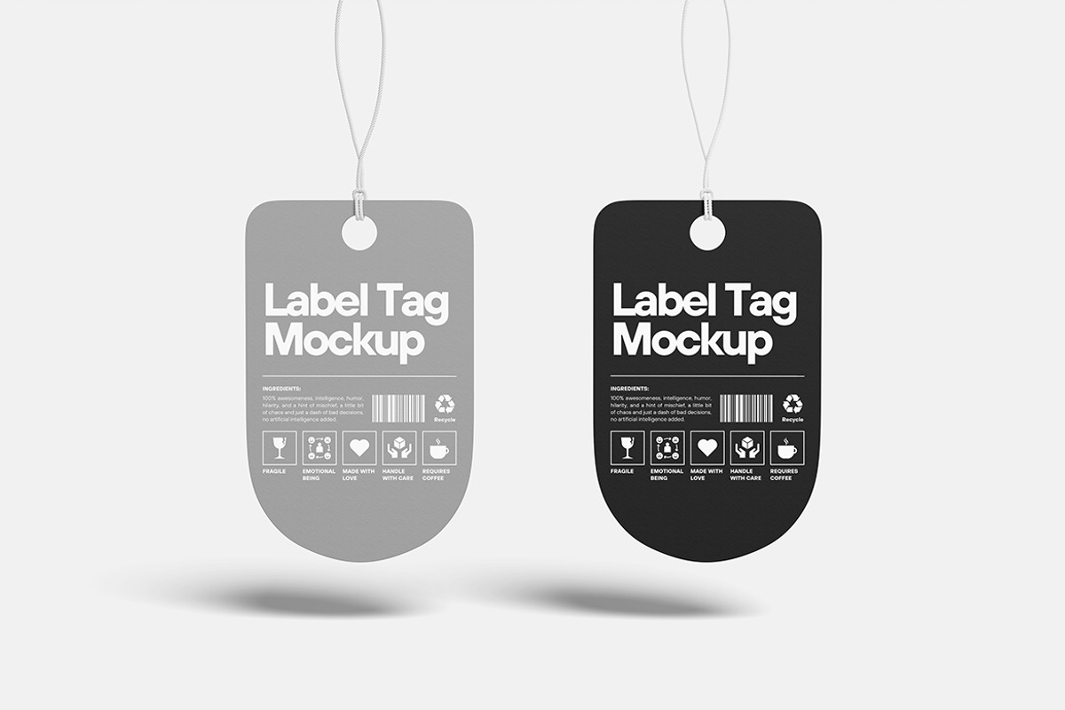 Label Tag Mockup, a Product Mockup by bimockup