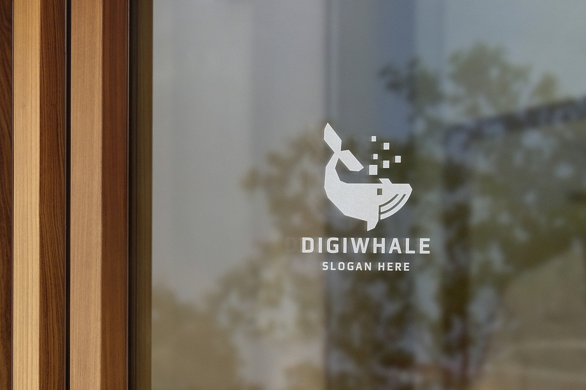 Digital Whale Logo Template, a Branding & Logo Template by Design_Planet