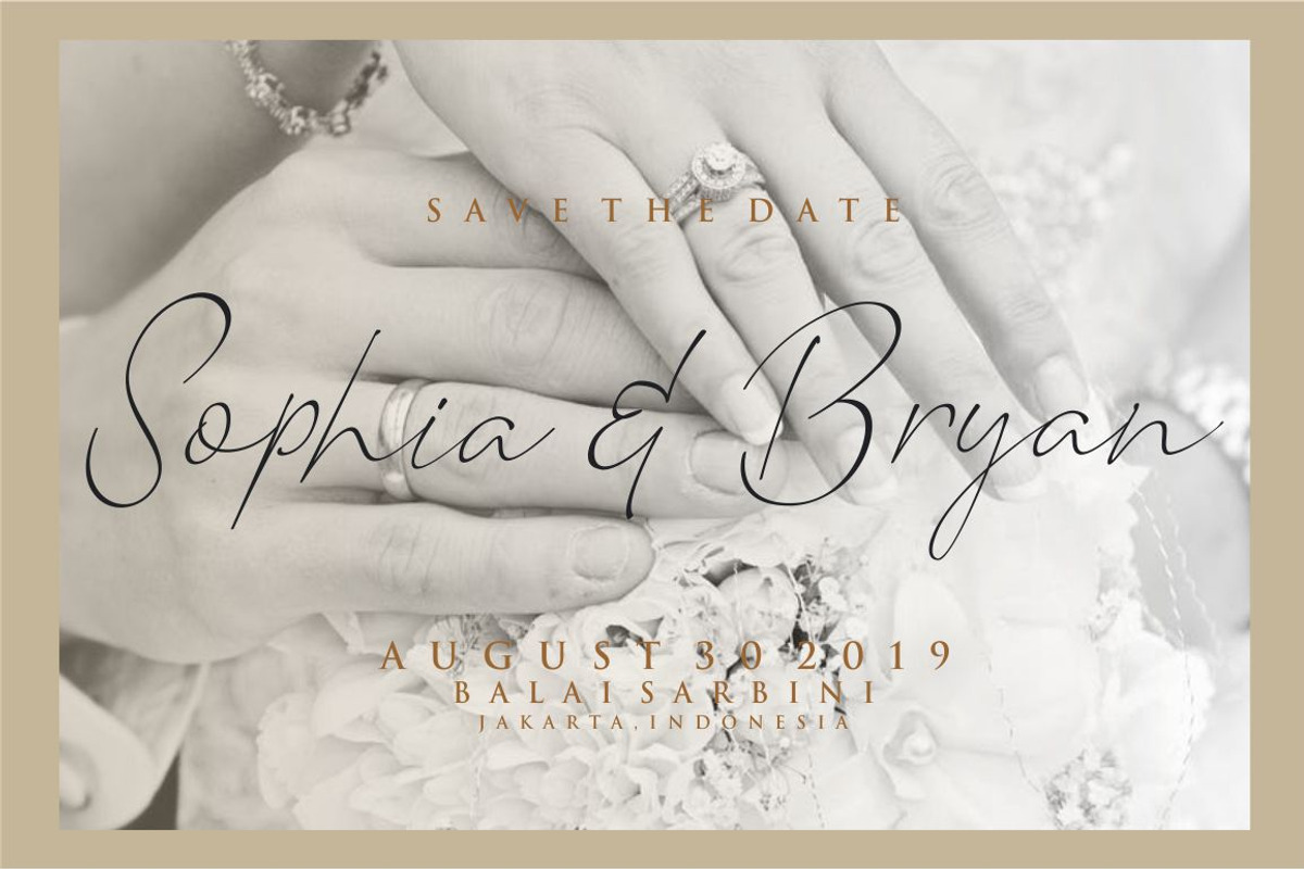 Romantic Couple // Elegant Signature, a Script Font by typeline studio