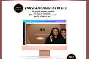 DIY WIG and Hair Website Banner, a Landing Page Template by Foedesigner