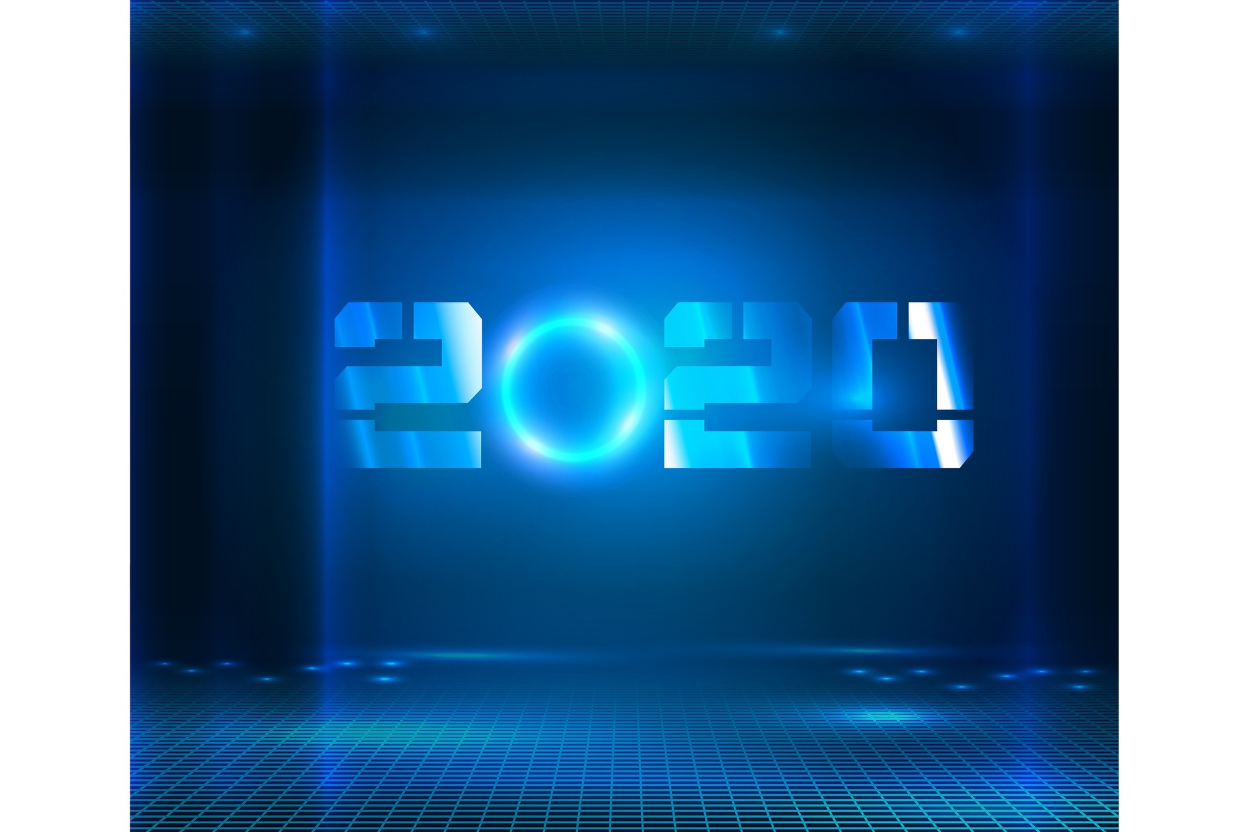 Dark futuristic Sci Fi big hall room, a Decorative Illustration by ZinetroN